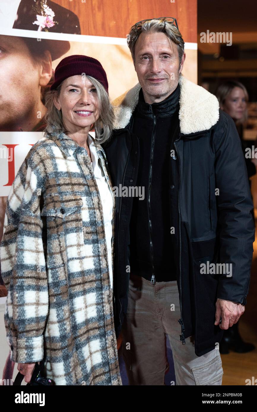 Danish actor Mads Mikkelsen and his wife Hanne Jacobsen attend the ...