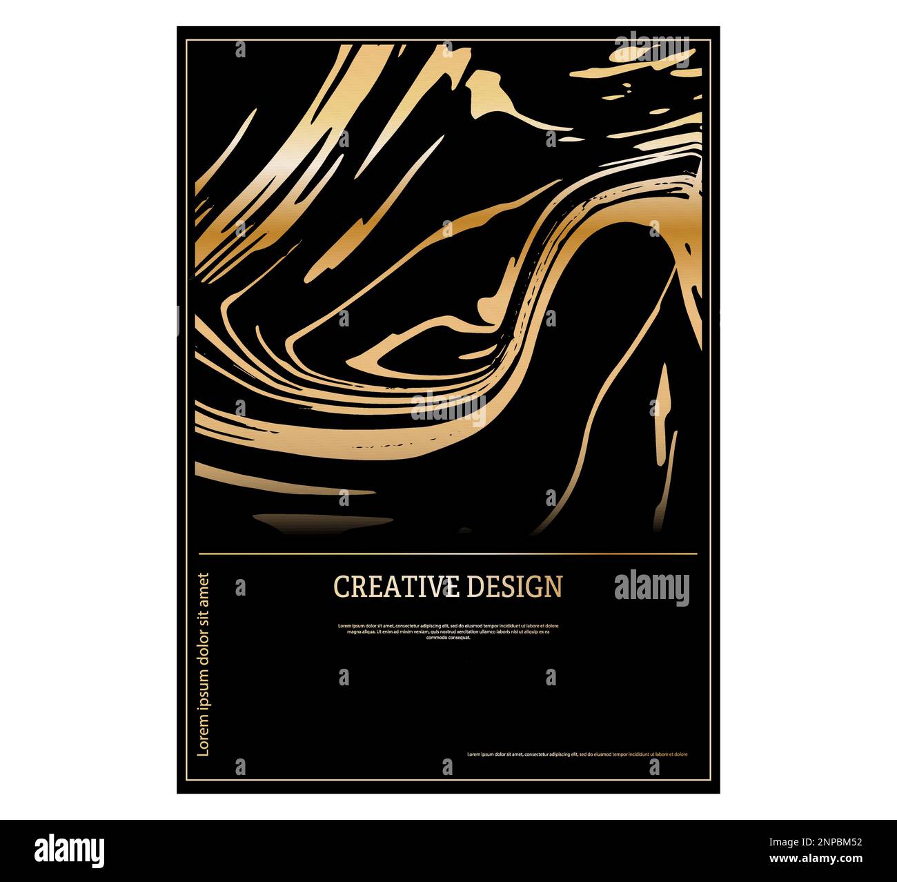 Layout of the creative design. Corporate graphics template for the ...