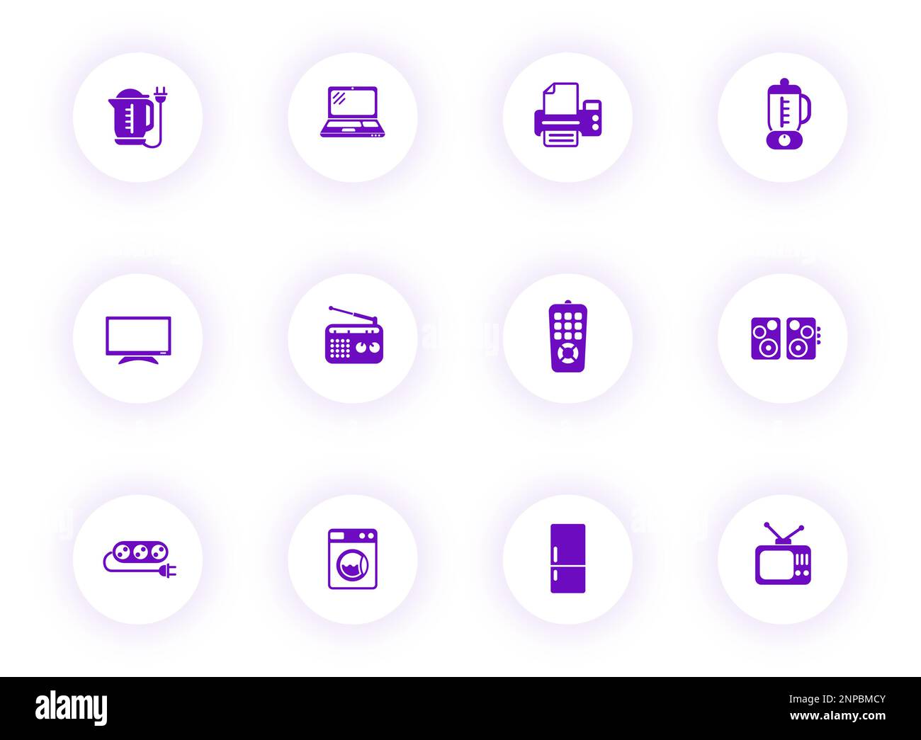 Smart plug home color Stock Vector Images - Alamy