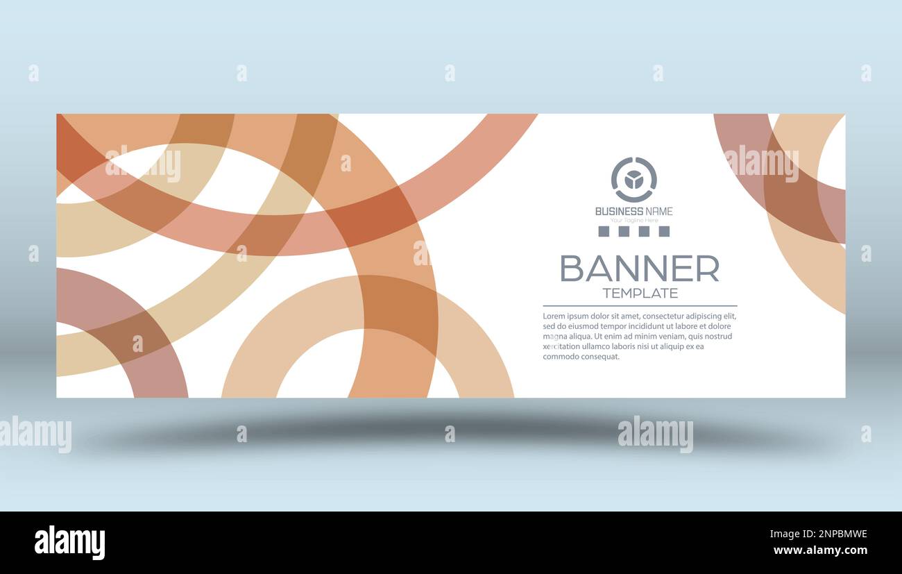 Geometric composition with an intersecting circle. A modern template ...