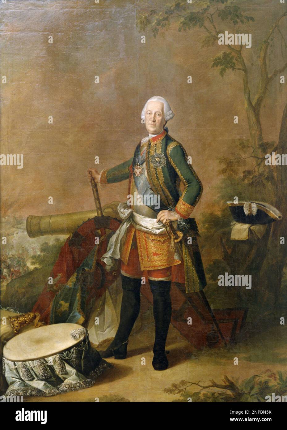 HEINRICH BUCHHOLZ (1735-1780)/ Portrait of the field marshal and ...
