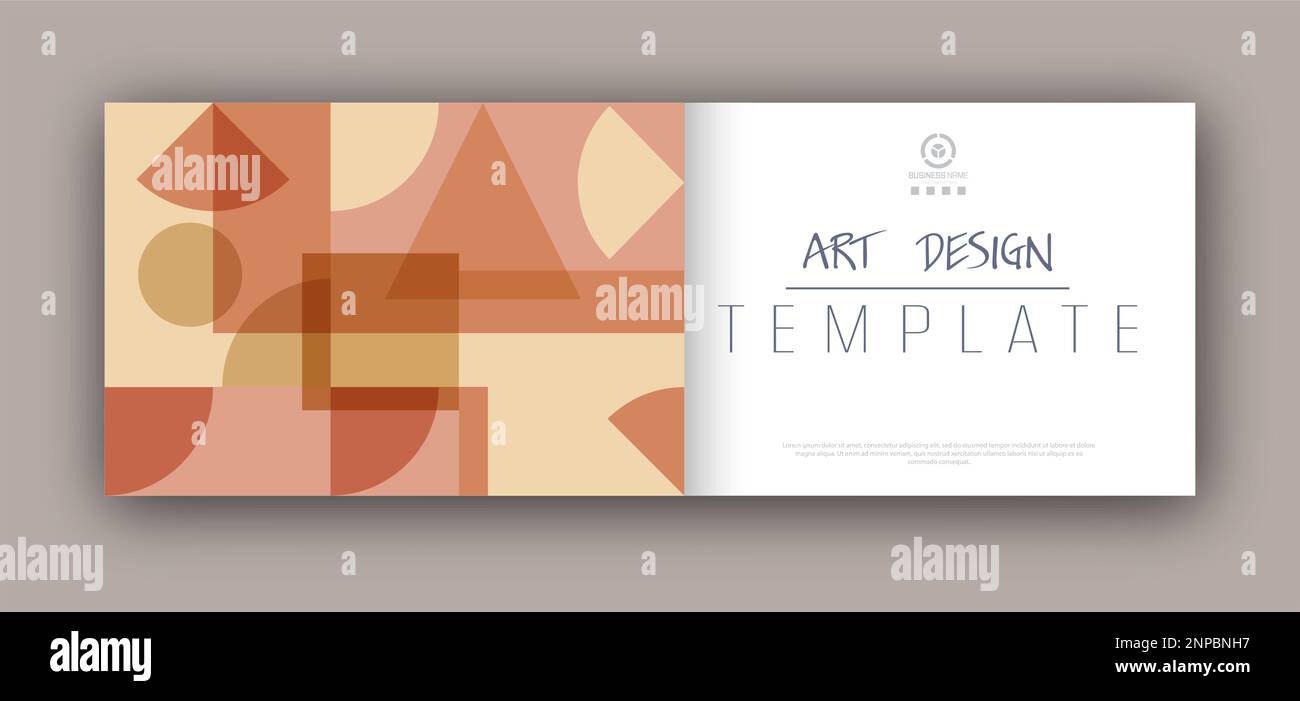 The composition of the intersection of geometric shapes. A modern ...