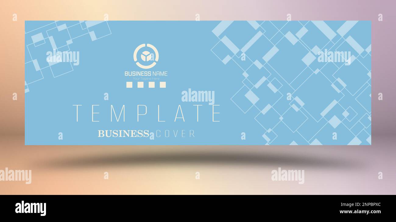 Geometric composition of the intersection of squares. A modern template ...