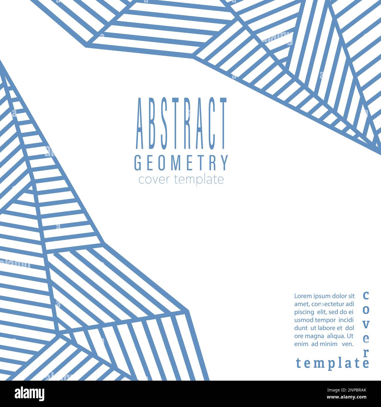 Creative idea of linear design of a cover, booklet or brochure. The ...