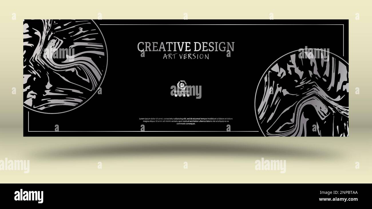 Layout of the creative design. Corporate graphics template for the ...