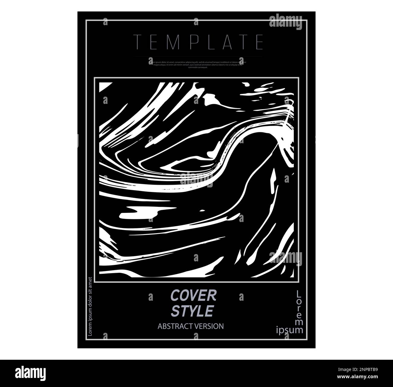 Layout of the creative design. Corporate graphics template for the ...