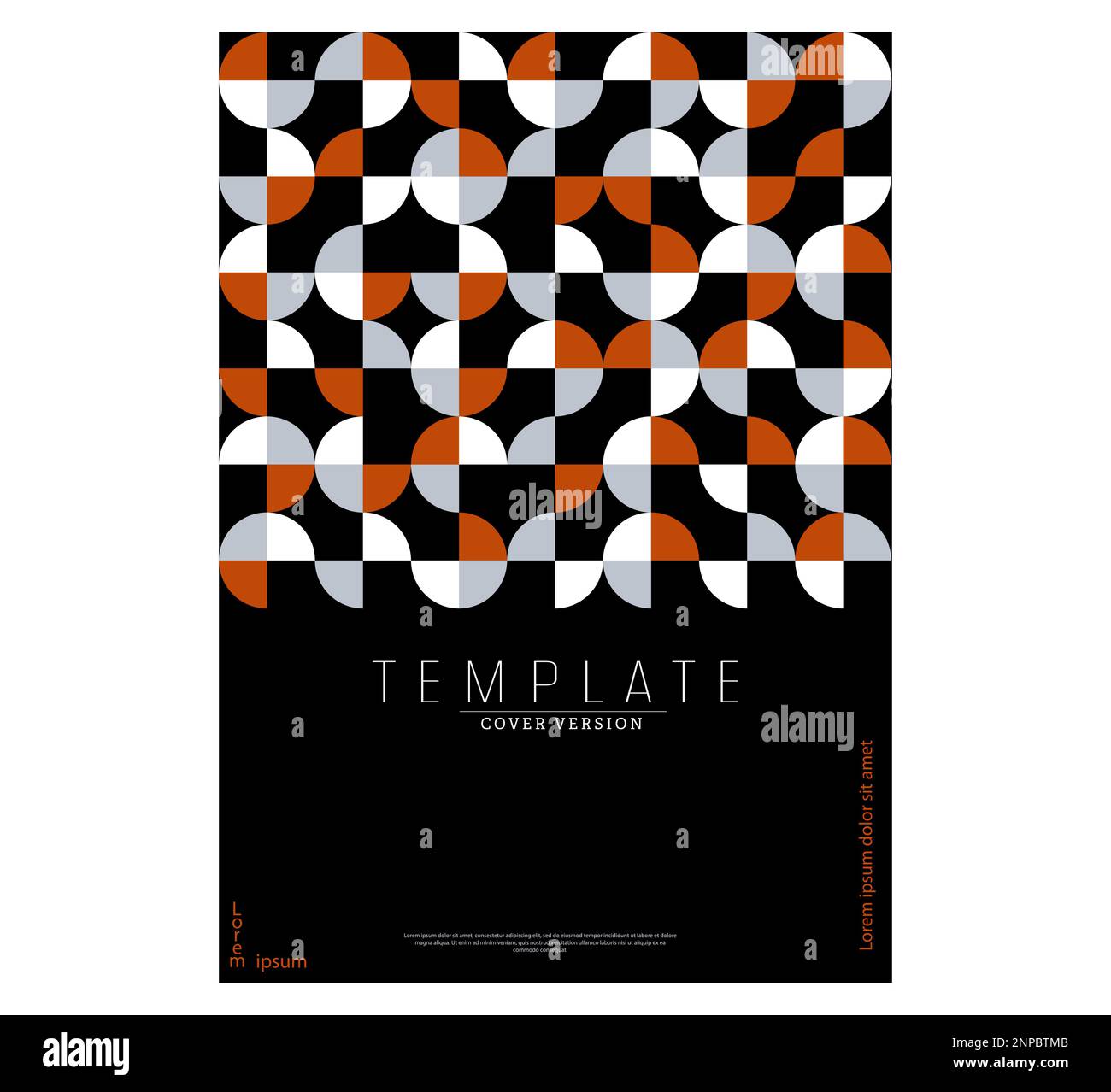 Geometric design template. Layout for a creative cover, booklet or ...