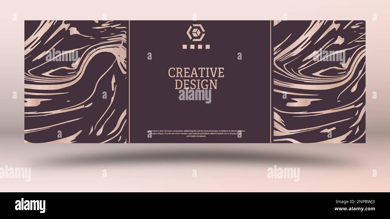 Layout of the creative design. Corporate graphics template for the ...
