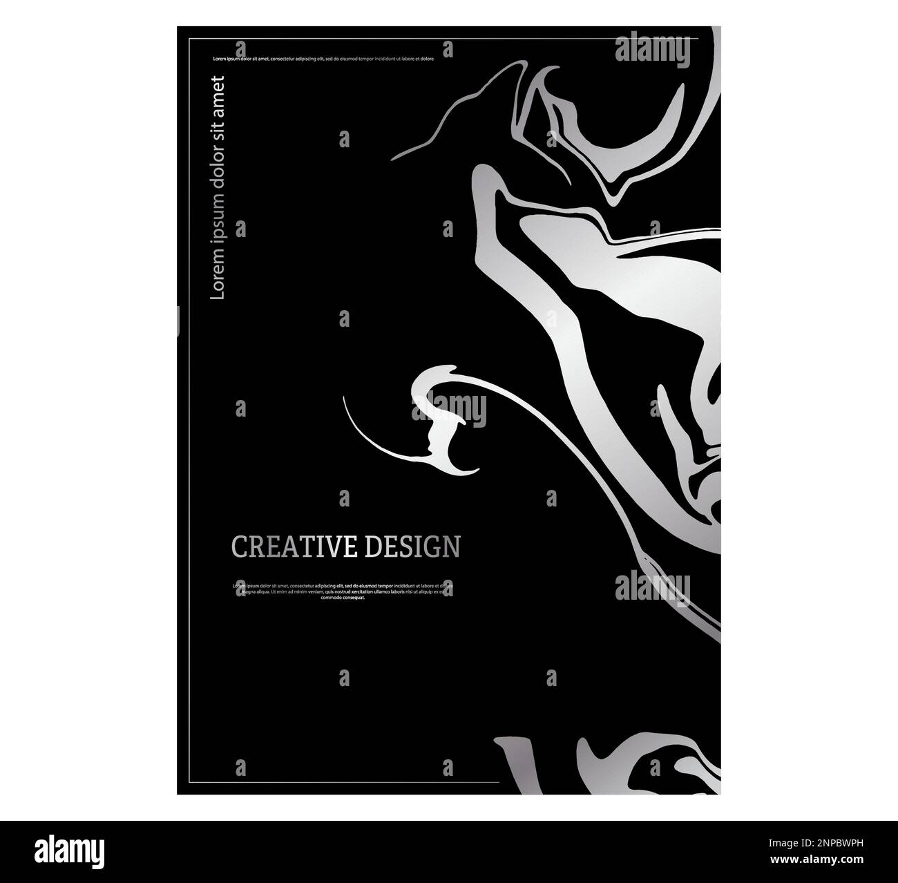 Layout of the creative design. Corporate graphics template for the ...