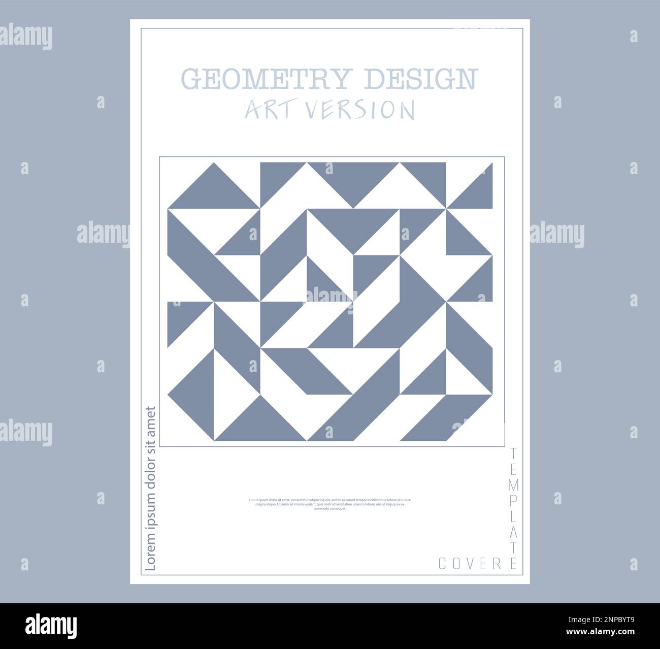 A Triangular Design Layout For A Cover Booklet Or Brochure Corporate