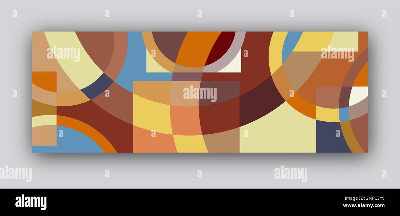 Abstract geometric mosaic background. The idea for the design of title ...