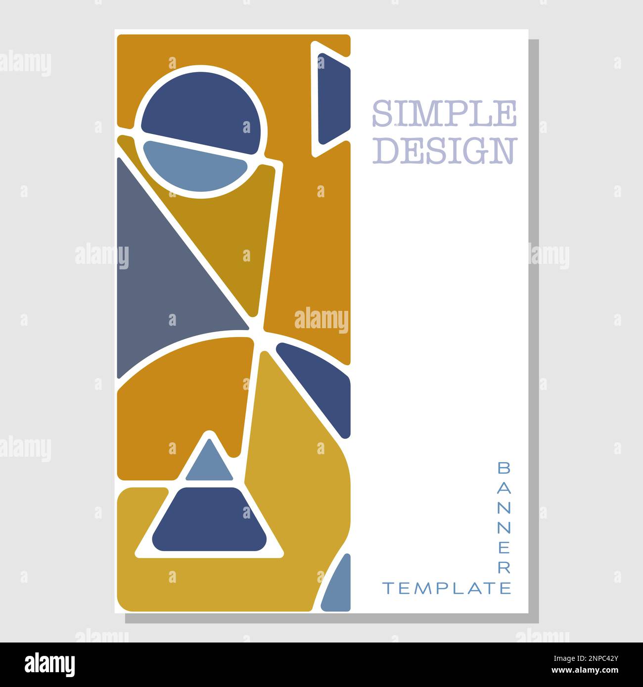 Abstract composition of geometric shapes. Layout and ideas for title ...