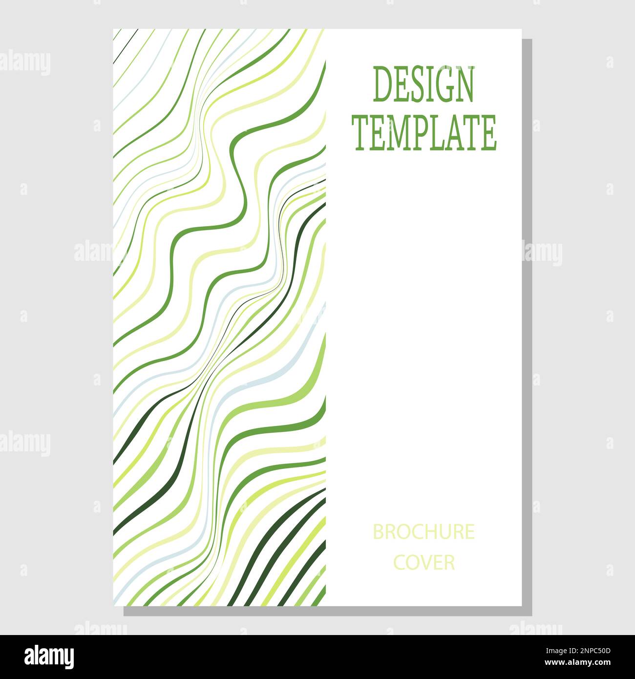 Abstract wave. Template for creative ideas for the design of title ...