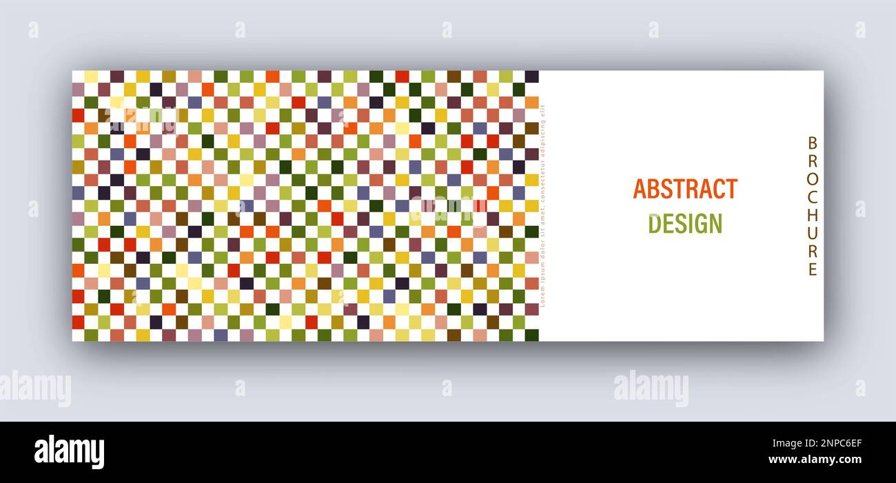 Color composition of geometric shapes. Template for creative ideas for ...