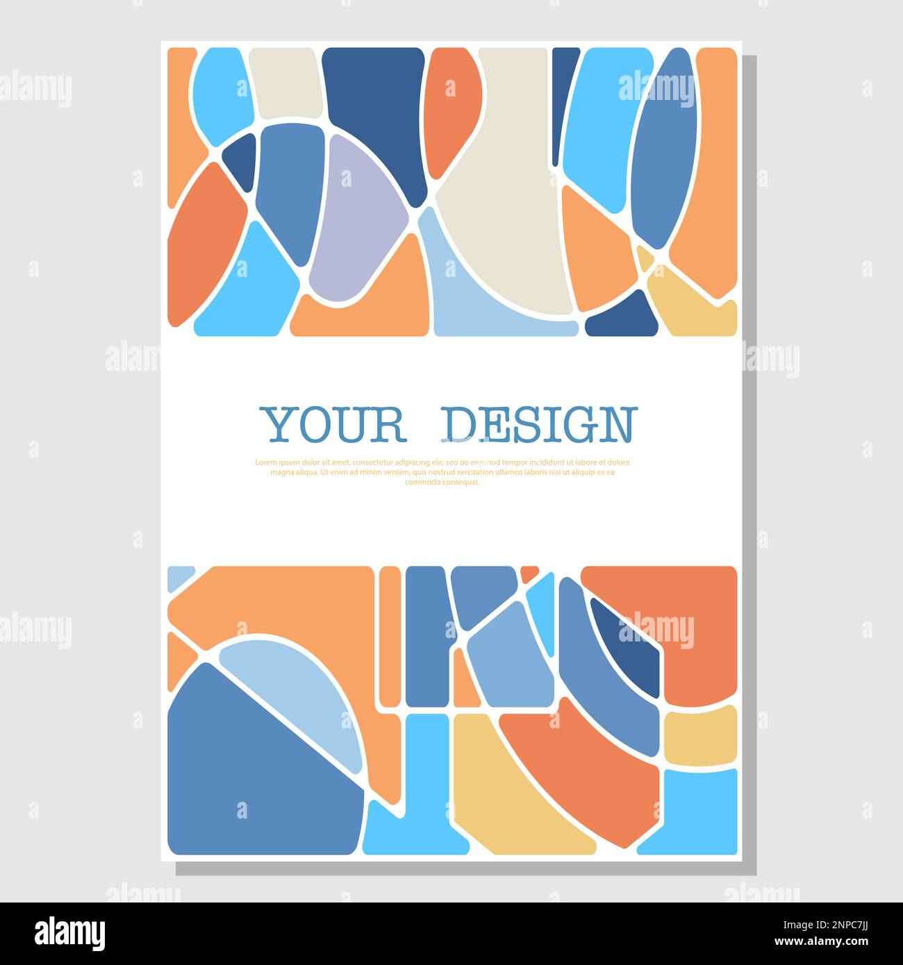 Geometric composition. Template for the design of title pages, covers ...
