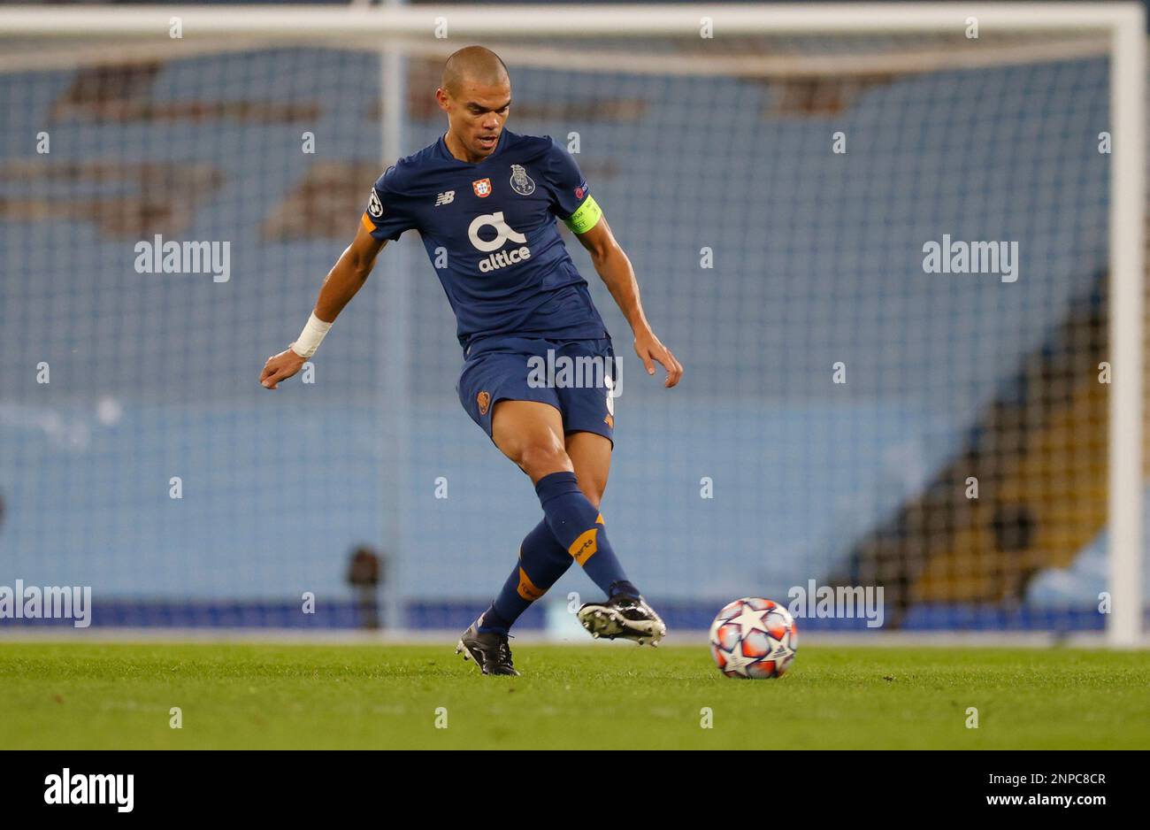 Porto's Pepe controls the ball during the Champions League group C ...