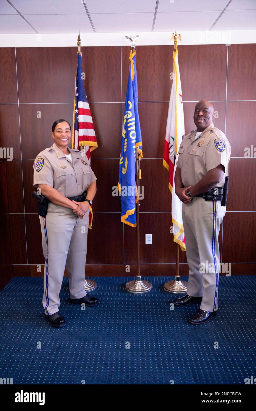 This photo provided by the California Highway Patrol shows California ...