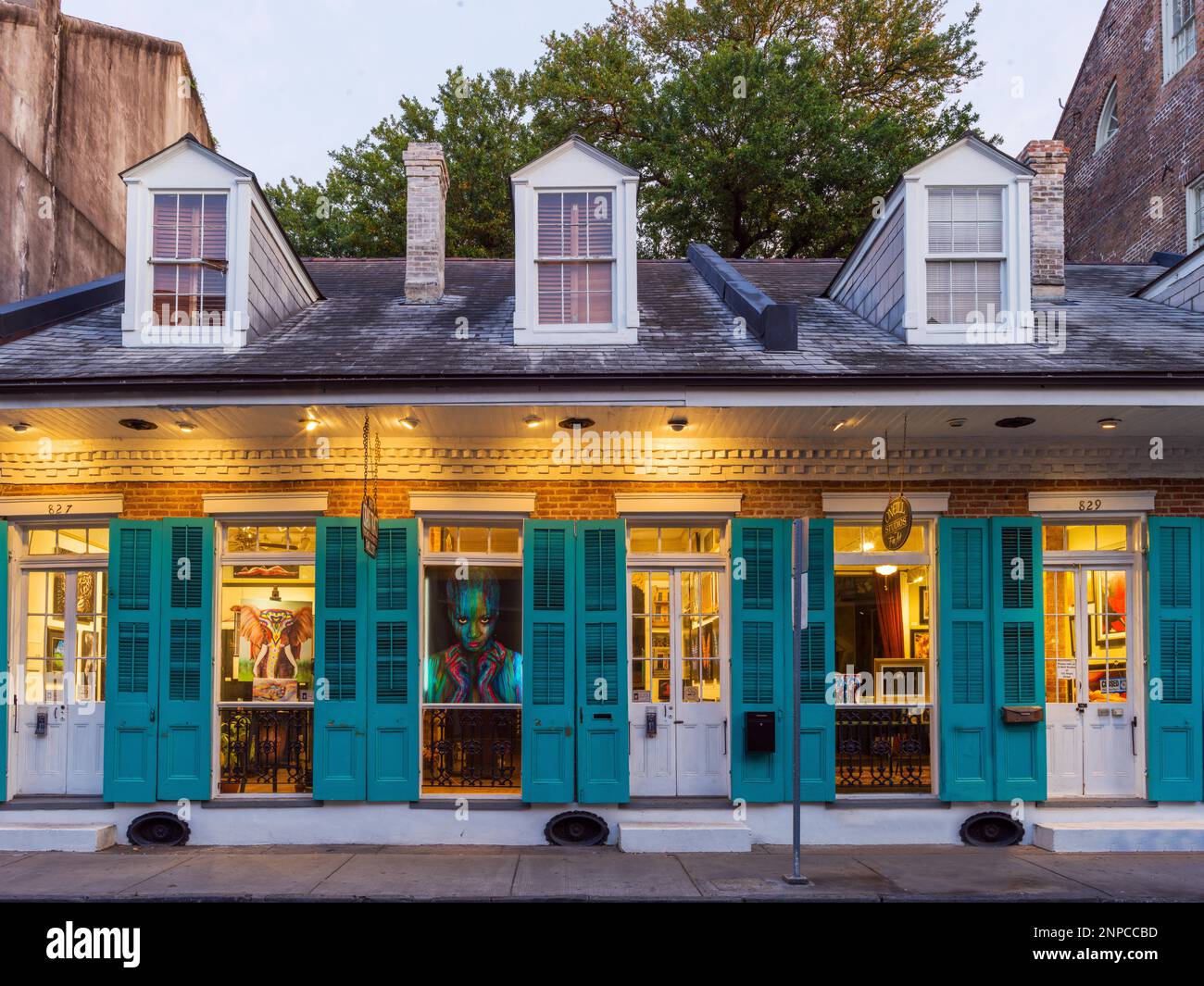 Historic Architecture in Royal Street,French Quarter, New Orleans ...