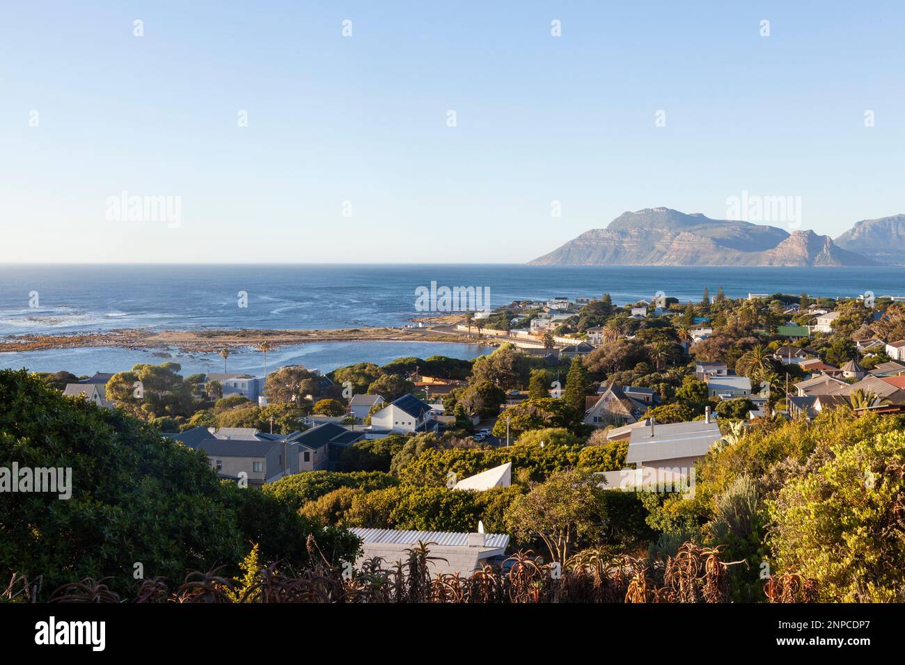 Aerial view of Kommetjie, Cape Town, Western Cape, South Africa and Die ...