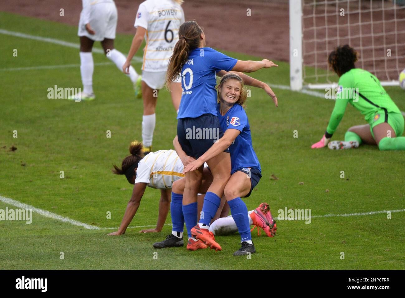 TACOMA, WA - OCTOBER 17: OL Reign midfielder Rosie White (31) and ...