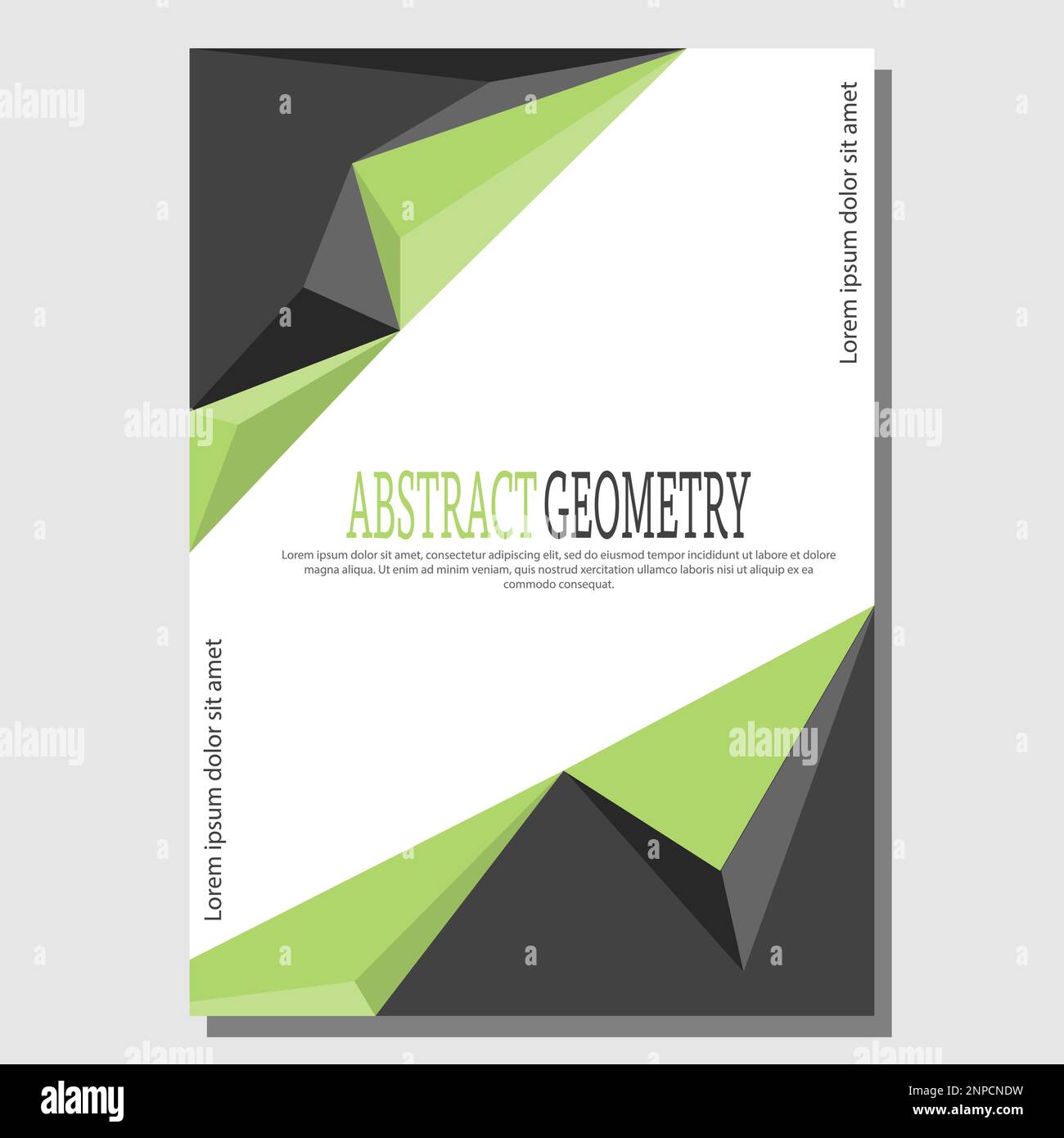 Abstract geometric composition. Template for a corporate design idea ...