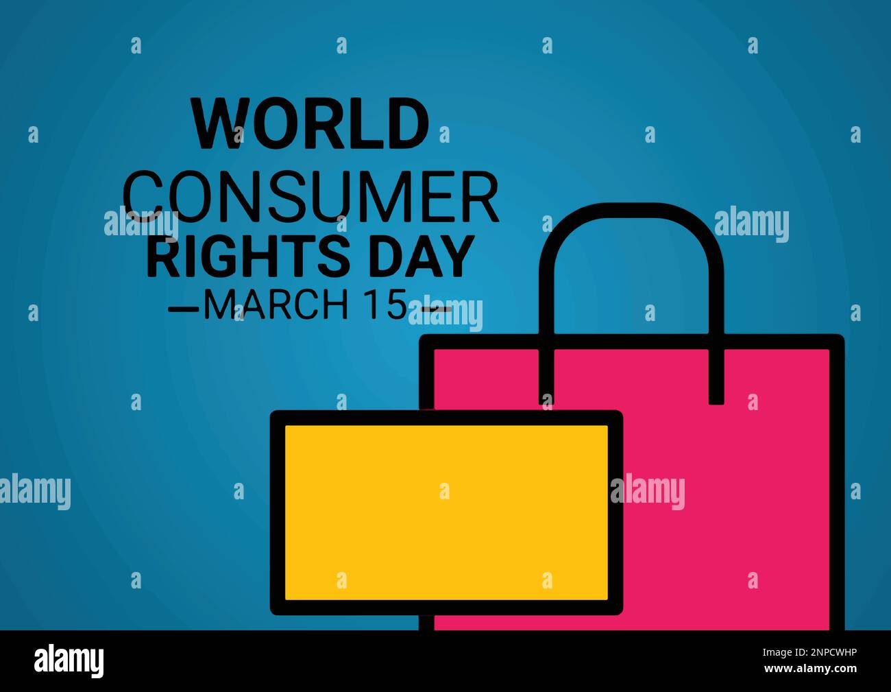Vector Illustration World Consumer Rights Day. 15 March. Background ...