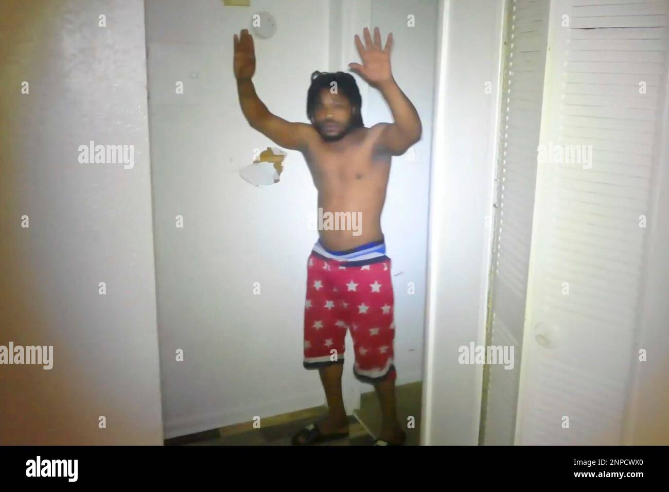 In this Friday, Oct. 16, 2020, photo made from video and released by ...