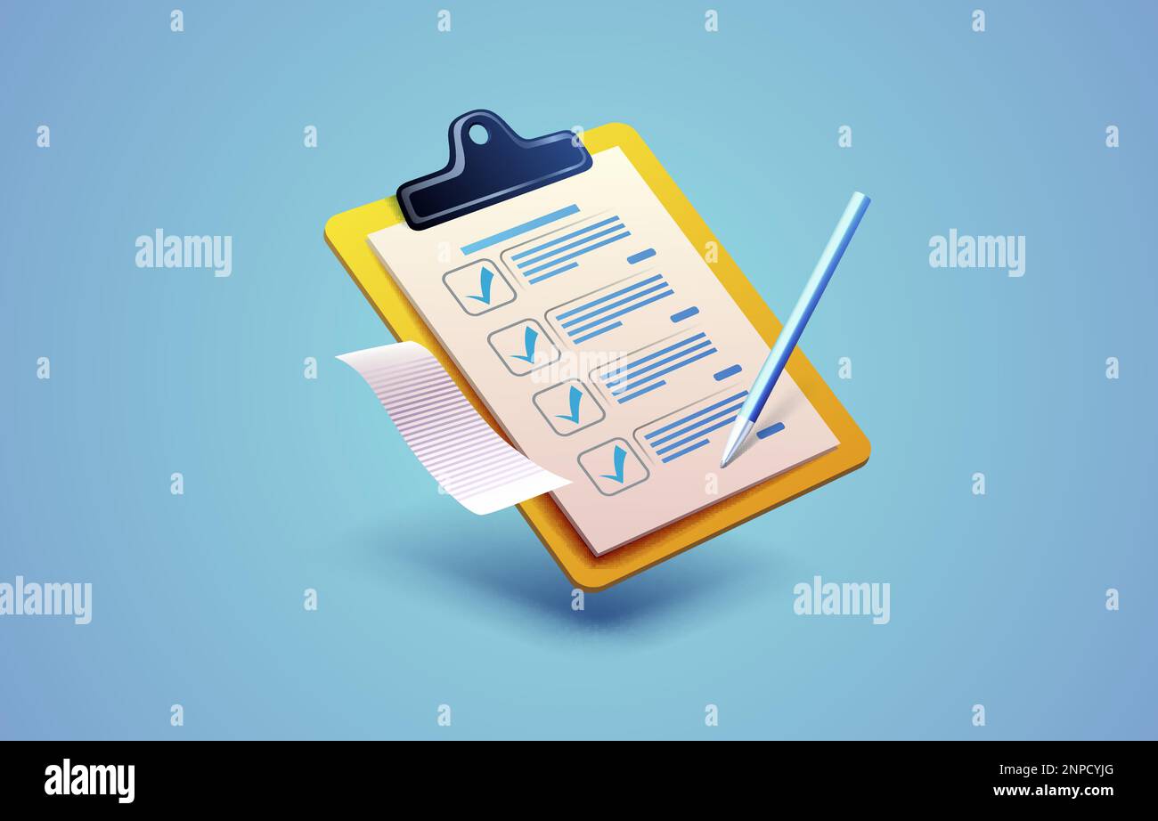 Clipboard communication, management service page, business paper ...