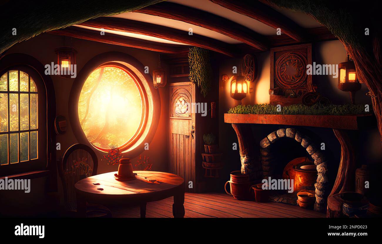 Hobbit style hi-res stock photography and images - Alamy