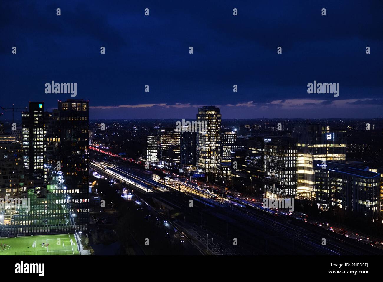 AMSTERDAM - Football fields of De Amsterdamse Football Club on the ...