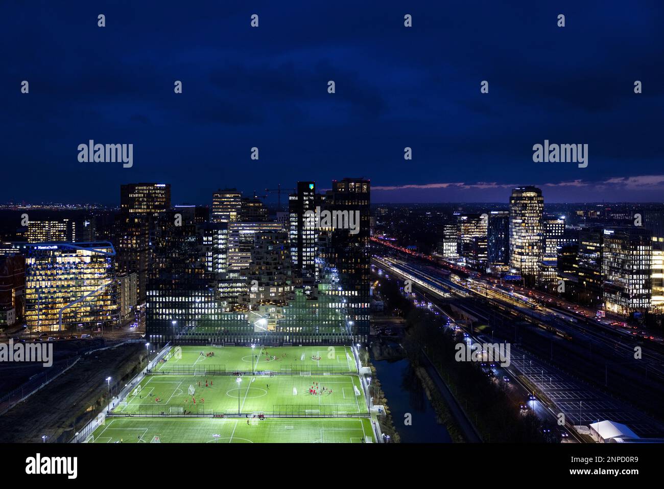 AMSTERDAM - Football fields of De Amsterdamse Football Club on the ...