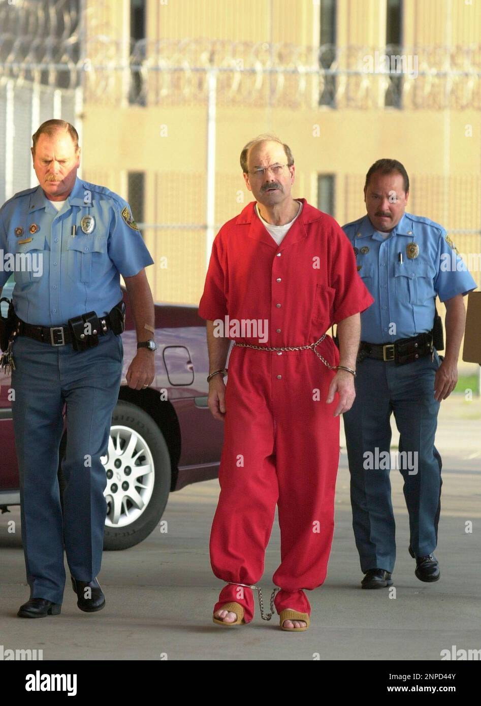 Convicted serial killer Dennis Rader, known as the BTK strangler walks ...