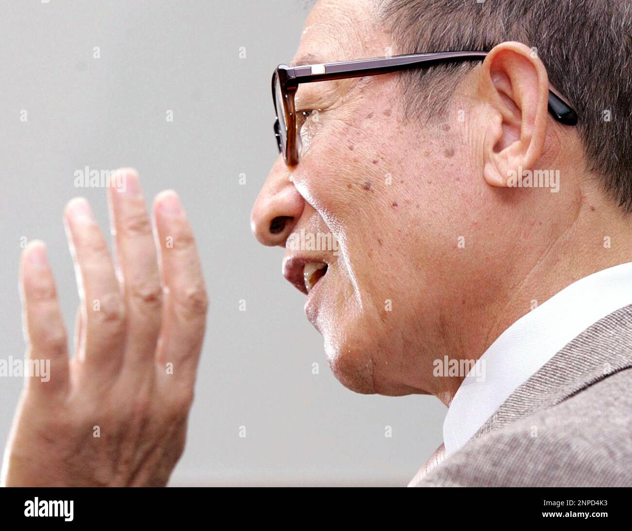 FILE: Japanese pop music composer Kyohei Tsutsumi speaks during an ...