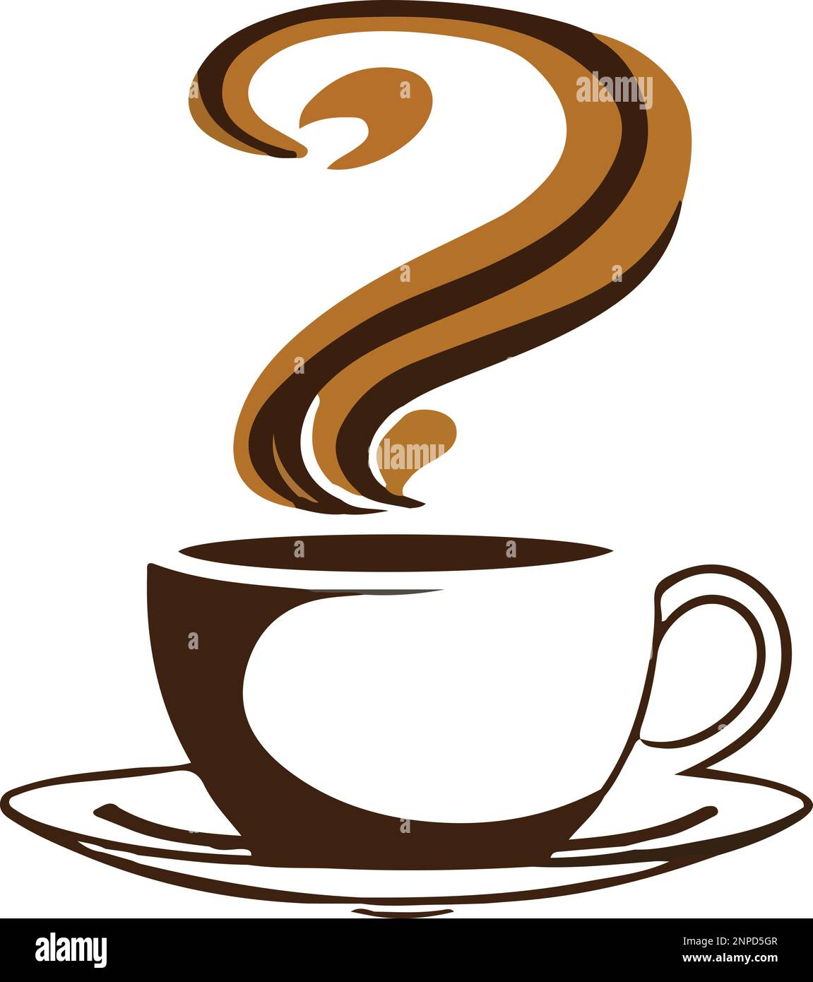 Steaming cup of coffee Stock Vector Images - Alamy