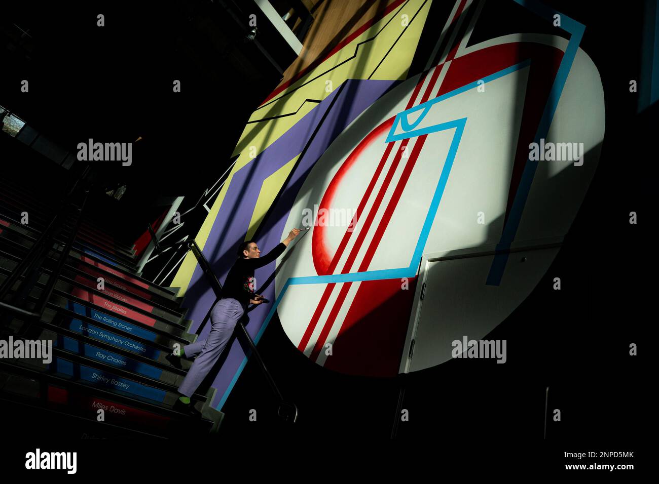 Bristol artist Rosa ter Kuile, aka 'RTiiiKA', makes finishing touches ...