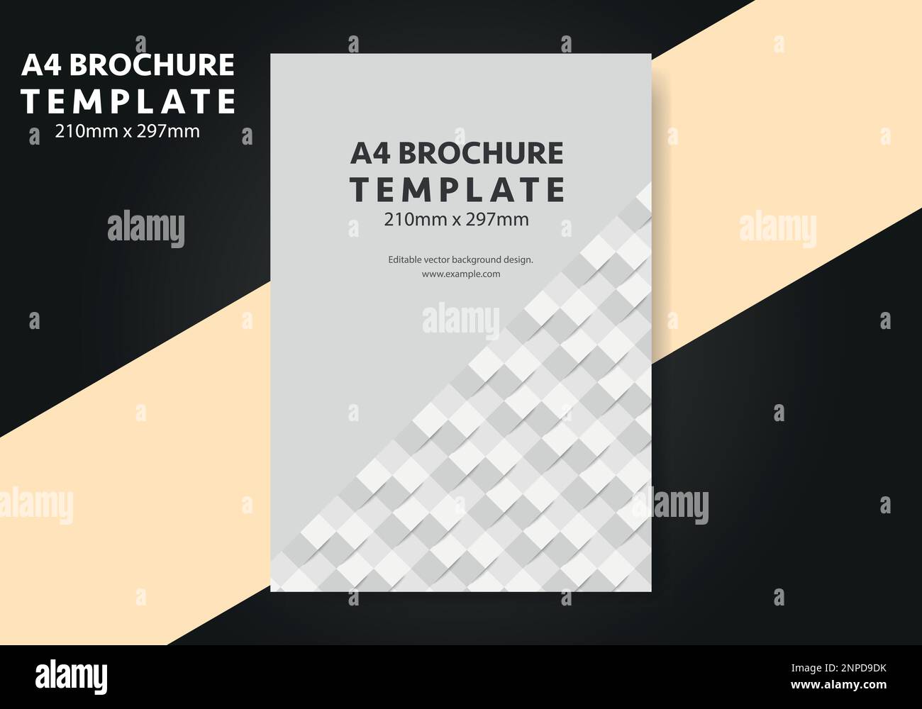 A4 Brochure Background design template vector, Flyer template for business background layout in ...