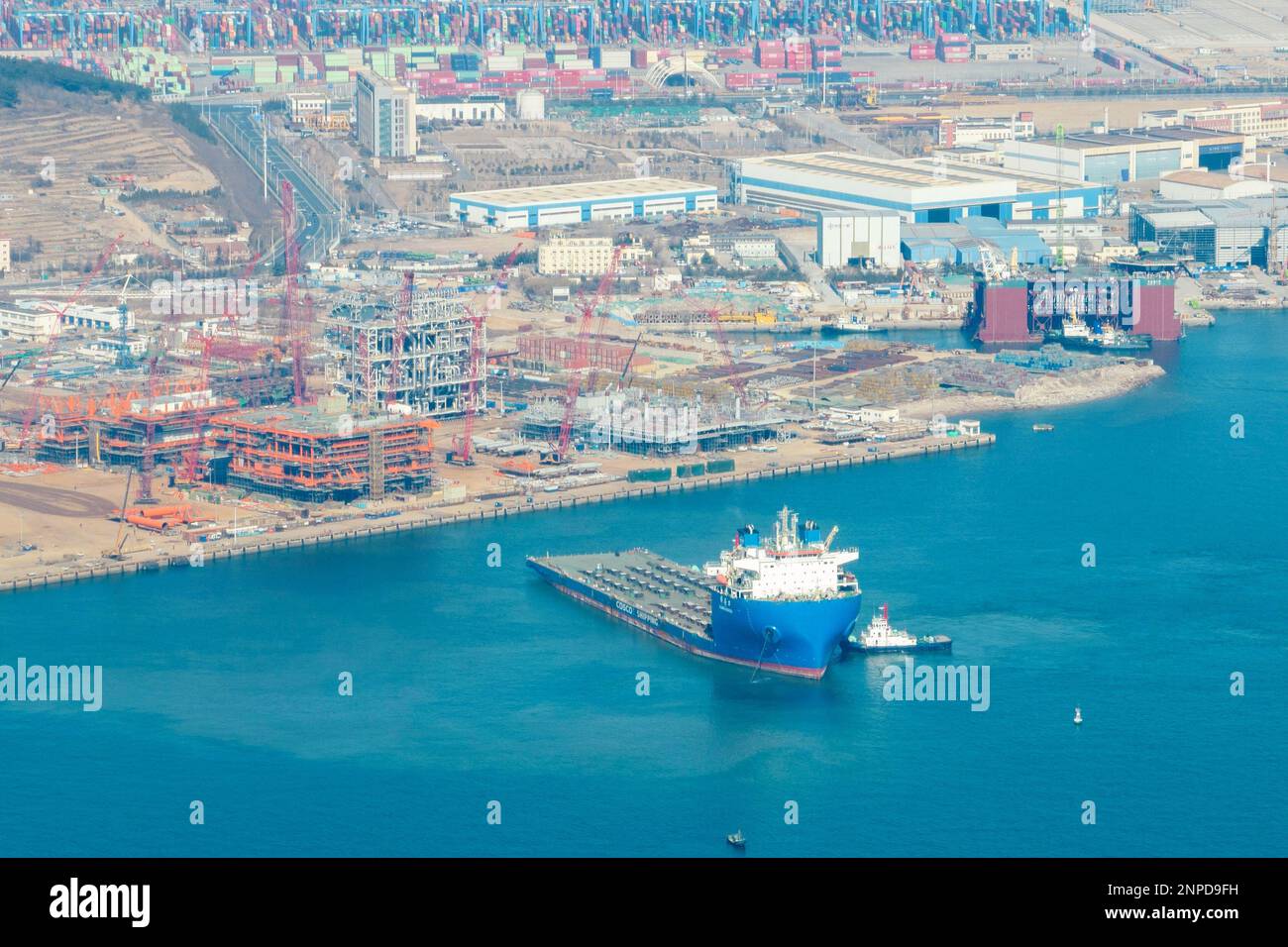 QINGDAO, CHINA - FEBRUARY 26, 2023 - Aerial photo shows the Qingdao ...
