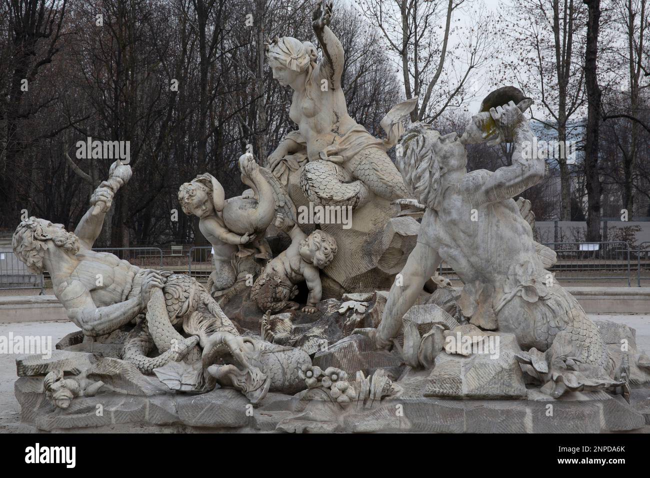 Fountain of the Nereids and Tritons in the Royal Gardens of the Palazzo ...