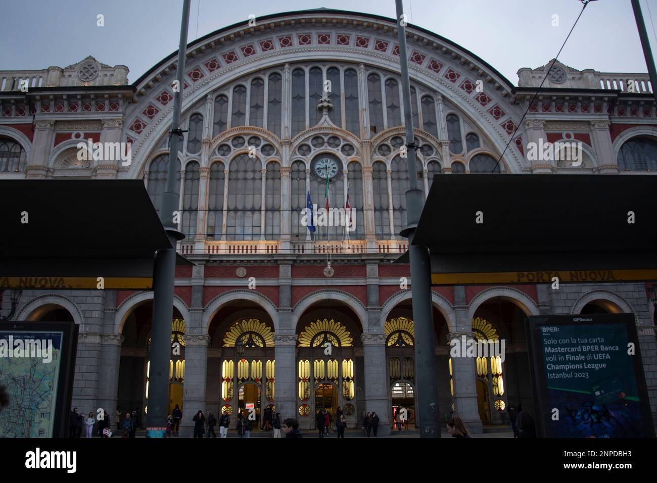 Torino Porta Nuova railway station, the main railway station of Turin ...