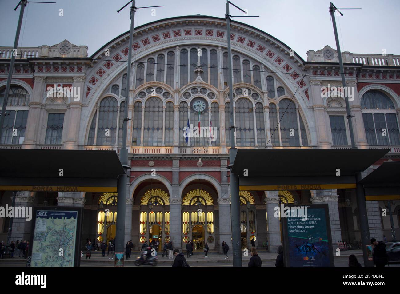 Torino Porta Nuova railway station, the main railway station of Turin ...