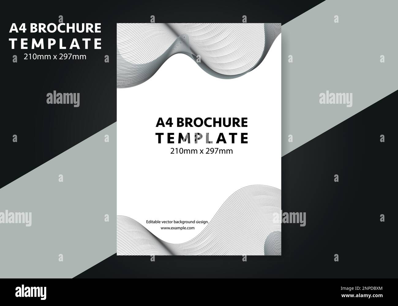 A4 Brochure Background design template vector, Flyer template for ...
