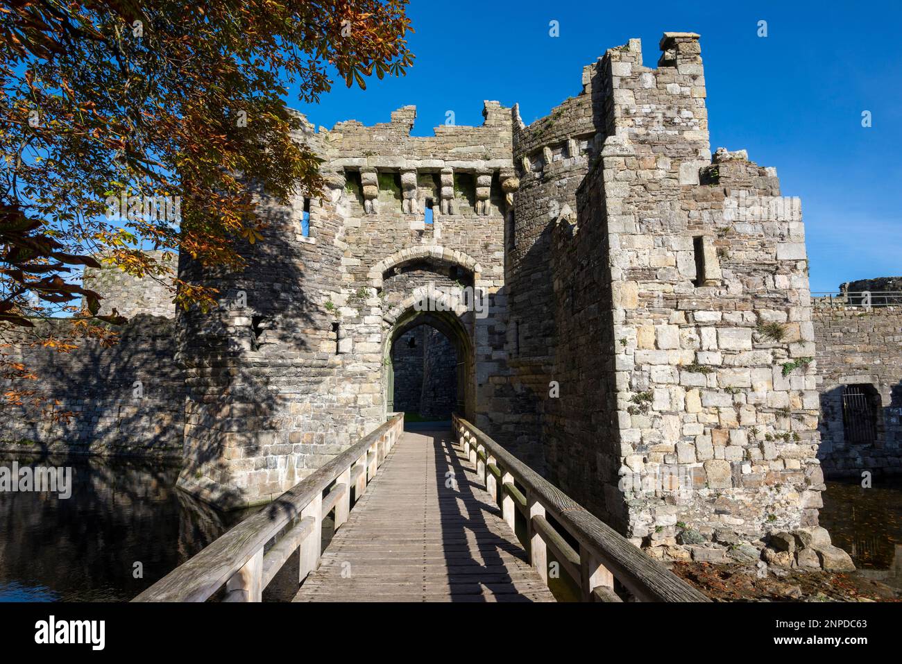 Beaumaris castle in autumn hi-res stock photography and images - Alamy