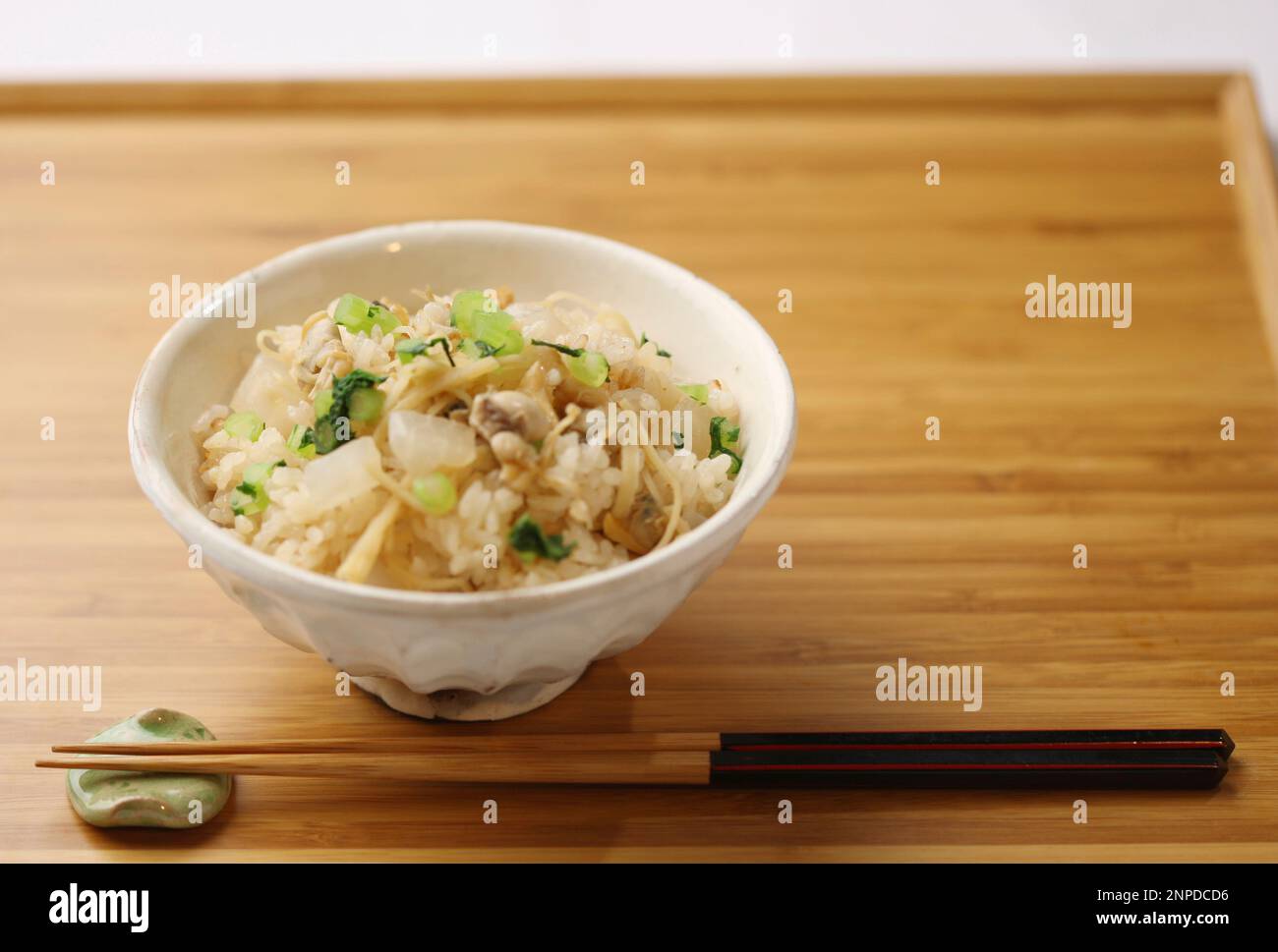 A picture taken on Oct.9, 2020 in Tokyo shows Asari-no-Takikomigohan ...