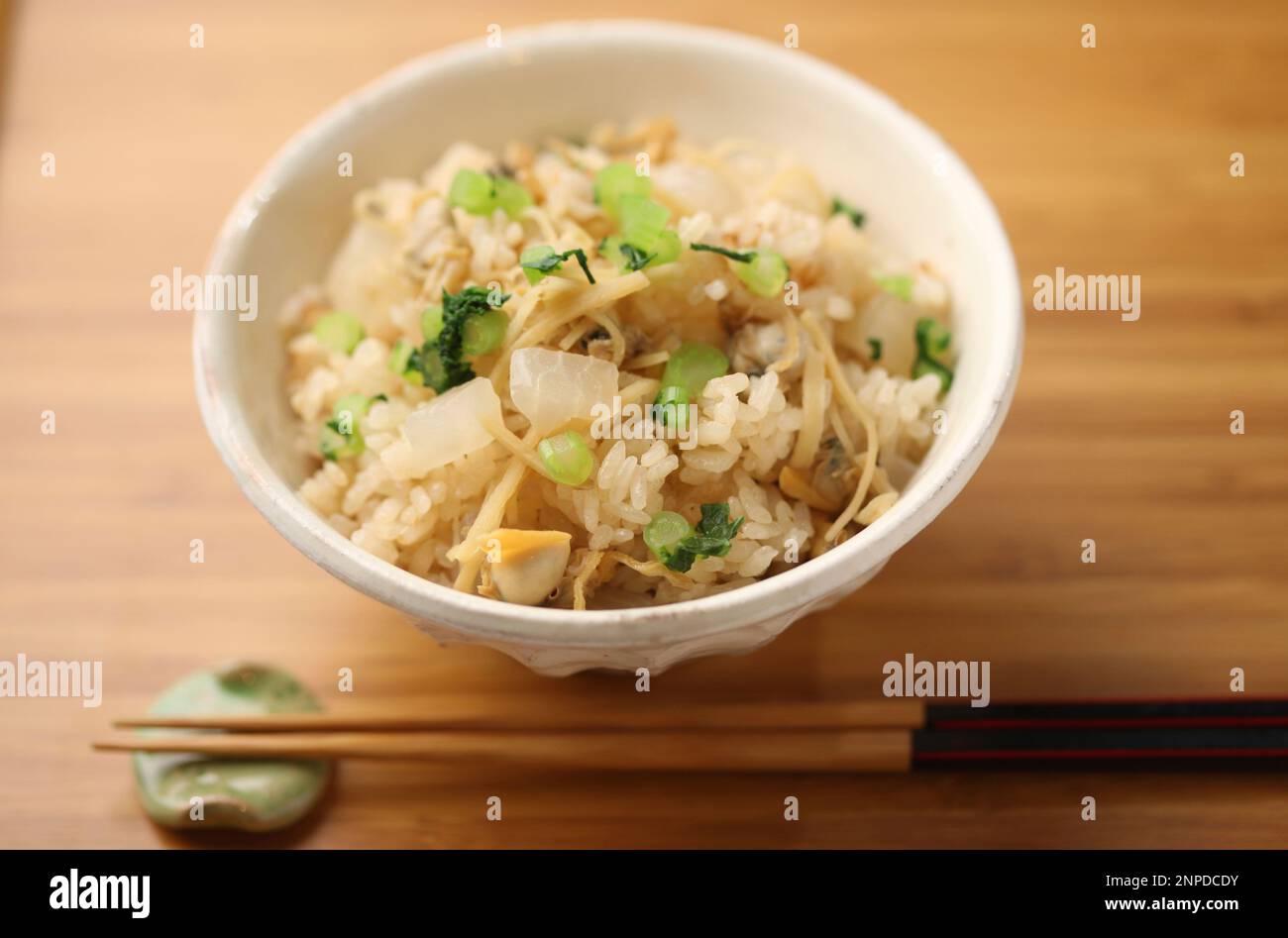 A picture taken on Oct.9, 2020 in Tokyo shows Asari-no-Takikomigohan ...