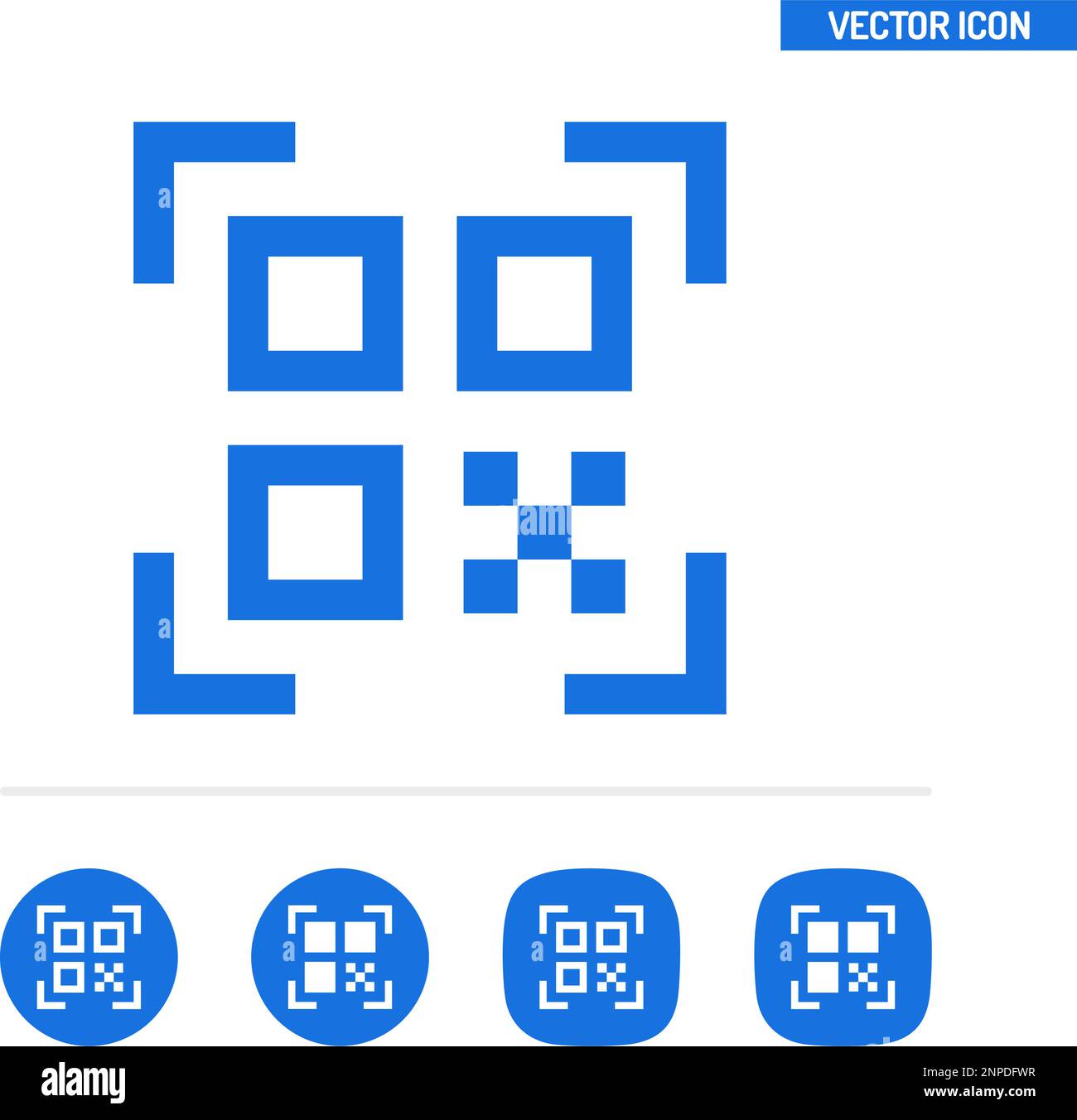 Simple qr code scan icon Stock Vector Image & Art - Alamy