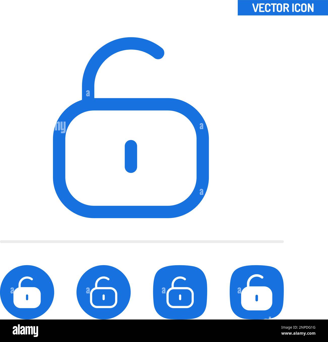 Lock icon, security symbol for web, logo, app, UI. Vector illustration ...
