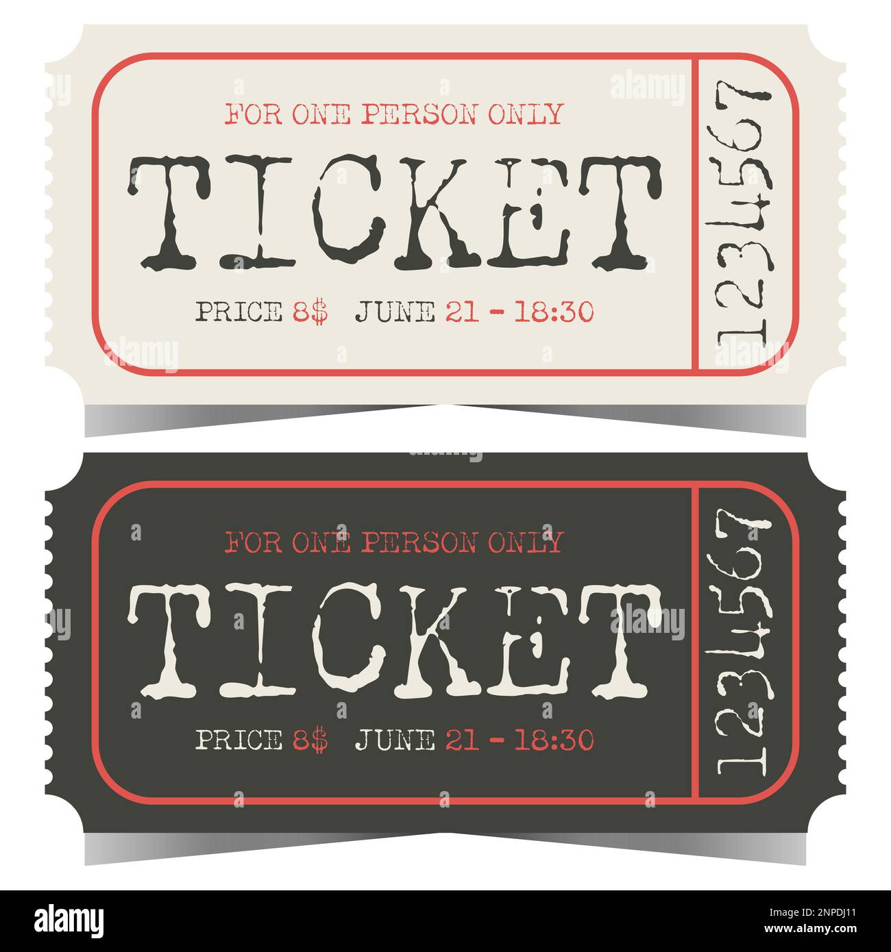Vintage Ticket Vector