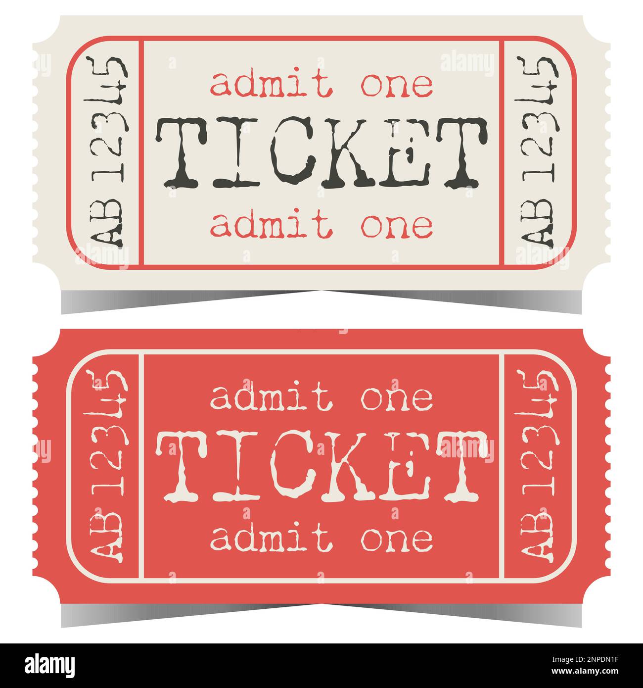 Ticket layout hi-res stock photography and images - Alamy