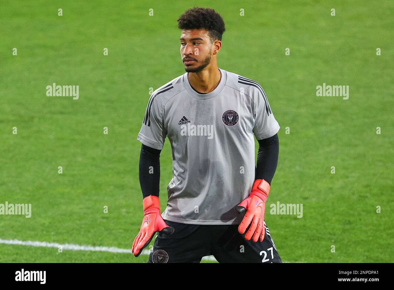 HARRISON, NJ - OCTOBER 07: Inter Miami goalkeeper Drake Callender (27 ...