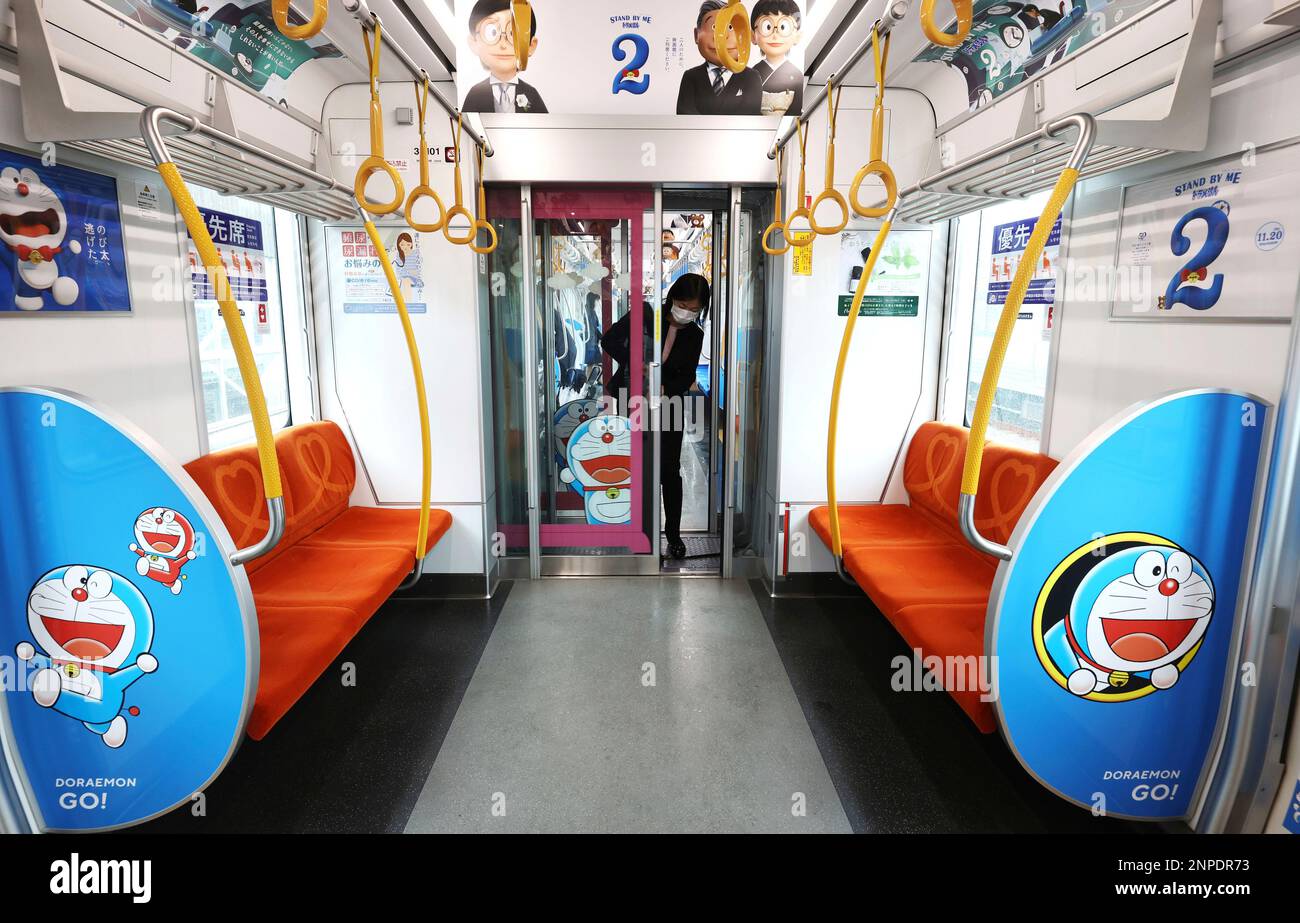 Seibu Railway release the wrapping train "DORAEMON-GO!" to commemorate ...